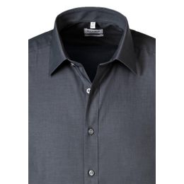 OLYMP Herren Businesshemd "OLYMP Level Five, Body Fit, New York Kent", grau, Gr. 45, 97% Baumwolle, 3% Elastolefin, Hemden
