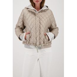 monari Damen Steppjackebeige, Gr. 44, unifarben, Web, Obermaterial: 100% Polyamid. Futter: 100% Polyamid. F&uuml;llung: 100% Polyester, Jacken, Regular