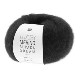 Luxury Merino Alpaca Dream aran von Rico Design, Schwarz, aus Schurwolle