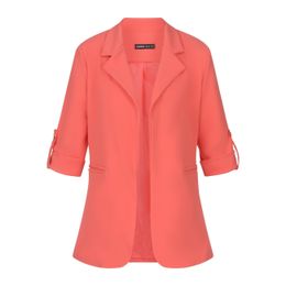 CLOUD 5IVE Damen Allwetterjacke "CLOUD 5IVE Turn-Up 3/4 Sleeve Blazer"coral, Gr. XS, unifarben, 95% Polyester, 5% Elasthan, Jacken