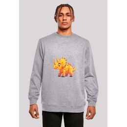 F4NT4STIC Herren Sweatshirt "S&uuml;&szlig;er Triceratops Dinosaurier", grau, Gr. XXL, Obermaterial: 50% Baumwolle, 50% Polyester, Sweatshirts, Premium Qualit&auml;t