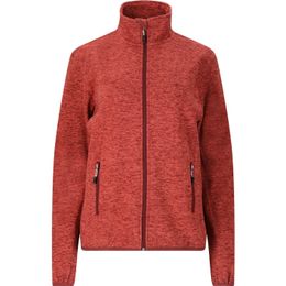 WHISTLER Damen Fleecejacke "SAMANI"kastanie, Gr. 44, meliert, 100% Polyester, Jacken, aus schnell trocknendem Funktionsmaterial