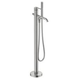 Duravit Balcoon Einhebel-Wannenmischer, freistehend, H&ouml;he 922mm, BA5250000070, Farbe: Edelstahl geb&uuml;rstet