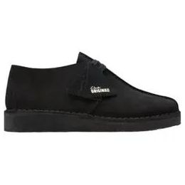 Clarks f&uuml;r Herren. 26178476 Desert Trek Lederschuhe schwarz (42), Wohnung, Schn&uuml;rsenkel, L&auml;ssig