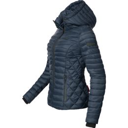 Marikoo Damen Steppjacke "Samtpfote", blau, Gr. XXL, Oberstoff: 100% Nylon; Futter: 100% Polyester; Wattierung: 100% Polyester, Jacken, ultraleichte