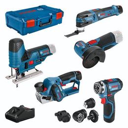 Bosch 12V Profi-Set 5-tlg. GSR+GOP+GHO+GWS+GST