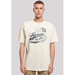 F4NT4STIC Damen T-Shirt "Elton John Bennie And The Jets", beige, Gr. S, Obermaterial: 100% Baumwolle, Shirts, Musik, Band, Logo