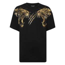 Plein Sport Jungen T-Shirt "Tiger"0293, schwarz, lightgold, Gr. S, Obermaterial: 100% Baumwolle, Shirts