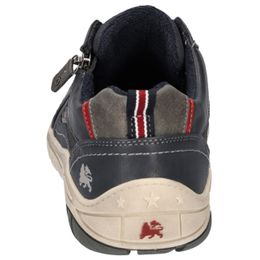 Lerros Herren Sneaker, Gr. 45navy, Lederimitat, kontrastfarbene Details, Schuhe, Schn&uuml;rschuh, Freizeitschuh, Halbschuh mit Rei&szlig;verschluss