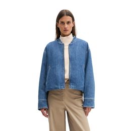 Marc O'Polo MARC O'POLO Damen Jeansjacke "aus Lyocell-Baumwolle-Mix"bright blau, Gr. XXL, unifarben, Obermaterial: 76% Lyocell, 24% Baumwolle. F&uuml;llung: 100%