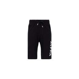 Herren Sweatshorts "Alpha Jersey Short", schwarz, Gr. M, Alpha Industries, Obermaterial: 100% Baumwolle, Hosen
