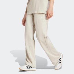 Sporthose adidas Sportswear "W SL FC PT", Damen, Gr. XL, N-Gr, wonder alumina, wei&szlig;, normal, gr., Obermaterial: 70% Baumwolle, 30% Polyester, Hosen Sporthose, Locker geschnitten, mittelhoher Bund