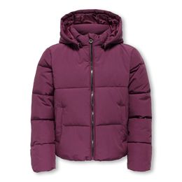 KIDS Only M&auml;dchen Steppjacke "KOGDOLLY SHORT PUFFER JACKET OTW", lila, Gr. 158, unifarben, Web, Obermaterial: 60% Polyester, 40% Nylon, Jacken, mit