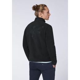Chiemsee Herren Fleecejacke, schwarz, Gr. L, 100% Polyester, Jacken