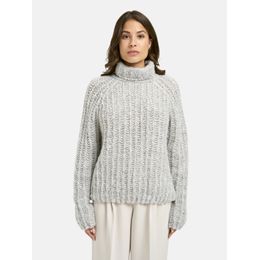 Smith & Soul SMITH & SOUL Damen Rollkragenpulloversilber graumelange, Gr. L, unifarben, Material: 40% Polyacryl, 35% Alpaka, 13% Wolle, 12% Polyamid, Pullover,