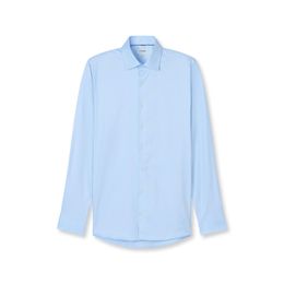 OLYMP Herren Businesshemd "OLYMP Level Five, Body Fit, New York Kent", blau, Gr. 43, 97% Baumwolle, 3% Elastolefin, Hemden