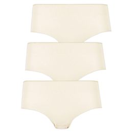 Nina von C. Damen Panty "3er Pack Damen Shorty Secret", Gr. 40, beige, Stoff, Obermaterial: 95% Polyamid PA. 5% Elasthan EL., Unterhosen