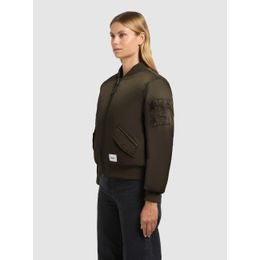 Khujo Damen Bomberjacke "Kasia"tannengr&uuml;n, Gr. XS, Obermaterial: 100% Nylon. Innenfutter: 100% Polyester. Wattierung: 100% Polyester, Jacken,