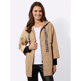 Inspirationen Damen Anorak, beige, Gr. 44, unifarben, 100% Polyester, Jacken