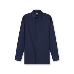 OLYMP Herren Businesshemd "OLYMP Luxor 24/Seven, Comfort Fit, New Kent"marine, Gr. 41, 64% Baumwolle, 27% Polyester, 9% Elasthan, Hemden