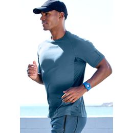 Herren Funktionsshirtpetrol, Gr. L, LE JOGGER PERFORMANCE, unifarben, Trikot, Obermaterial: 88% Polyester, 12% Elasthan, Shirts, mit