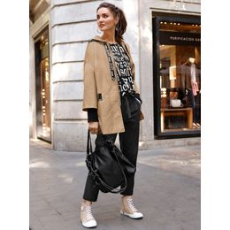 Inspirationen Damen Anorak, beige, Gr. 54, unifarben, 100% Polyester, Jacken