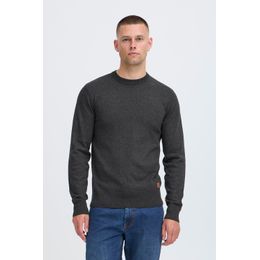 Strickpullover Blend "BHFinn", Herren, Gr. 3XL, charcoal mix, Feinstrick, 70% Baumwolle (Recycled), 30% Polyester (Recycled), unifarben, normal normal, Rundhals, Pullover Strickpullover, Stilvoller Strickpullover