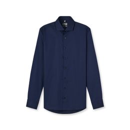 OLYMP Herren Businesshemd "OLYMP Level Five, Body Fit, Royal Kent", blau, Gr. 42, 97% Baumwolle, 3% Elastolefin, Hemden