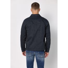 Street One MEN Herren Kurzjacke, schwarz, Gr. XL, unifarben, Web, 98% Baumwolle, 2% Elasthan, Jacken, in washed Optik