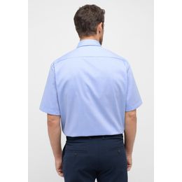 Eterna Herren Kurzarmhemd "COMFORT FIT", blau, Gr. 45, 100% Baumwolle, Hemden, NON IRON (b&uuml;gelfrei)