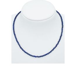 Firetti Damen Collier "Schmuck Geschenk Halsschmuck Halskette Farbstein Edelstein Lapislazuli", 45, Messing, B: 4mm, gold, Messing, B:4mm,