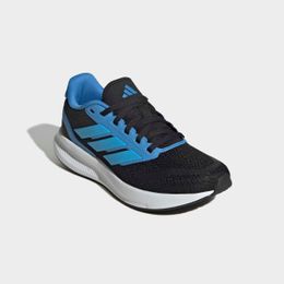 Kinder Laufschuh "RUNFALCON 5", adidas Sportswear, Gr. 37core schwarz, lucid aquamarine, lucid ray blau, Synthetik, Textil, Schuhe, f&uuml;r Kinder