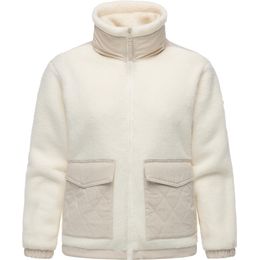 Ragwear Damen Pl&uuml;schjacke "Arctika II", beige, Gr. XL, Obermaterial 1: 100% Polyester. Obermaterial 2: 60% Polyester, 40% Nylon. Innenfutter: 100%