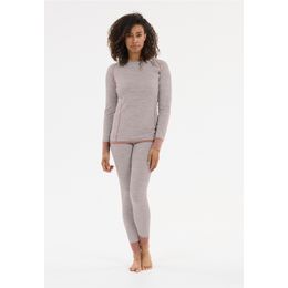 WHISTLER Damen Funktionsshirt "Binna", grau, Gr. 44, mehrfarbig, 50% Wolle, 42% Polyester, 8% Elasthan, Shirts, mit hohem Wollanteil