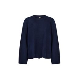 Strickpullover soyaconcept "Soya Concept Sweater SC_ORLEAN", Damen, Gr. L, 96905 navy blazer melange, Obermaterial: 74% Polyacryl, 24% Polyester, 2% Elasthan, Pullover Strickpullover
