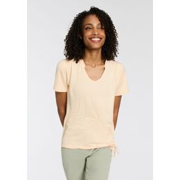 Killtec Damen T-Shirt "LILLEO WMN TSHRT F", orange, Gr. 44, Obermaterial: 90% Polyester, 10% Elasthan, Shirts, feuchtigkeitstransportierendes