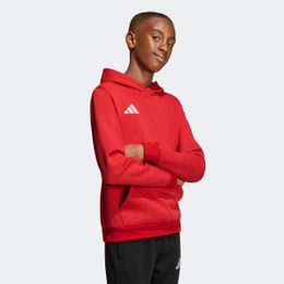 Kinder Kapuzensweatshirt "ENT26 HOODY Y"team power rot 2, wei&szlig;, Gr. 128, adidas Performance, Obermaterial: 70% Baumwolle, 30% Polyester, Sweatshirts