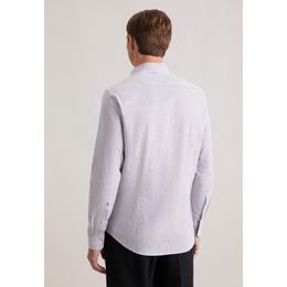Seidensticker Herren Flanellhemd "Schwarze Rose", wei&szlig;, Gr. 42, kariert, 100% Baumwolle, Hemden, Slim 1/1 Button-Down-Kragen Karo