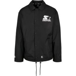Herren Allwetterjacke "Starter Black Label Herren Starter Coach Jacket"schwarz, Gr. L, STARTER Black Label, unifarben, 100% Polyester, Jacken
