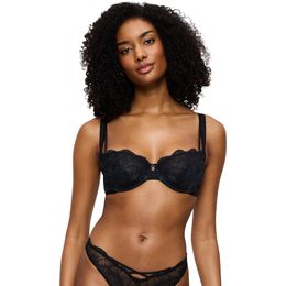 Triumph Damen B&uuml;gel-BH "Palina Moonlight Kiss", Gr. 90, schwarz, Spitze, Obermaterial: 87% Polyamid, 11% Elasthan, 2% Polyester, BHs, Triumph x