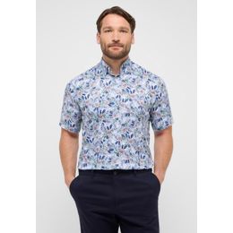 Eterna Herren Kurzarmhemd "COMFORT FIT", blau, Gr. XL, 45% Baumwolle, 55% Lyocell, Hemden, EASY IRON (b&uuml;gelleicht)