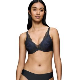 Triumph Damen B&uuml;gel-BH "Body Make-Up Illusion Lace", Gr. 80, schwarz, Microtouch, Obermaterial: 51% Polyamid, 35% Polyester, 14% Elasthan, leicht
