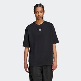 Damen T-Shirt "ESS BOYFR TEE", schwarz, Gr. S, adidas originals, Obermaterial: 100% Baumwolle, Shirts, sportlicher Stil, Kurzarm, aus Baumwolljersey
