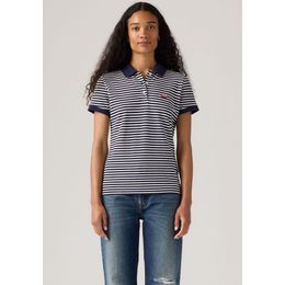 Levi's LEVI'S Damen Poloshirt "LEVI'S HM POLO", blau, Gr. XS, gestreift, Piqu&eacute;, Obermaterial: 95% Baumwolle, 5% Elasthan, Shirts, Piqu&eacute; aus elastischer