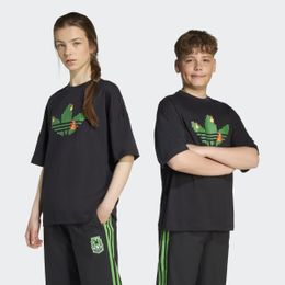 T-Shirt adidas originals "TEE", Jungen, Gr. 152, schwarz, Obermaterial: 100% Baumwolle, Rundhals, Shirts T-Shirt, lockere Passform, Rundhalsausschnitt, ohne Verschluss, f&uuml;r Kinder