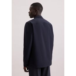 Seidensticker Herren Hemdjacke, blau, Gr. XXL, unifarben, Obermaterial: 100% Polyester. Futter: 90% Daunen, 10% Federn, Jacken