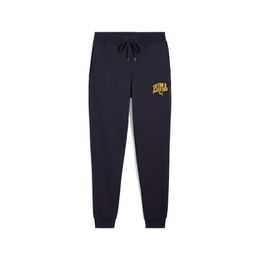 Puma Herren Trainingshose "CLASS SWEATPANTS TR CL", blau, Gr. XXL, bedruckt, Sweatware, Obermaterial: 68% Baumwolle, 32% Polyester, Hosen,