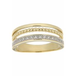 Firetti Damen Goldring "Schmuck Geschenk Gold 333 Damenring Goldring", 18, Gelbgold 333, 7mm, gold, Gelbgold 333, Fingerringe, mit Zirkonia (synth.)