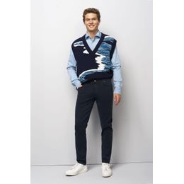 MEYER Herren Chinos "M5 Five 9-6106"dunkelblau, Gr. 35, unifarben, 97% Baumwolle, 3% Elasthan, Hosen, in Premium Satin M5 Serie