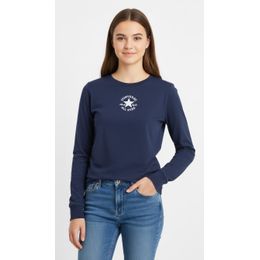 Converse Kinder Langarmshirt "CNVN SUSTAINABLE CORE L/S TEE"Converse navy, Gr. 146, Obermaterial: 100% Polyester, Shirts, f&uuml;r Kinder und Jugendliche,